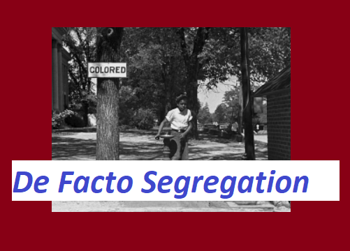 De Facto Segregation: Social and Economic Division, Role